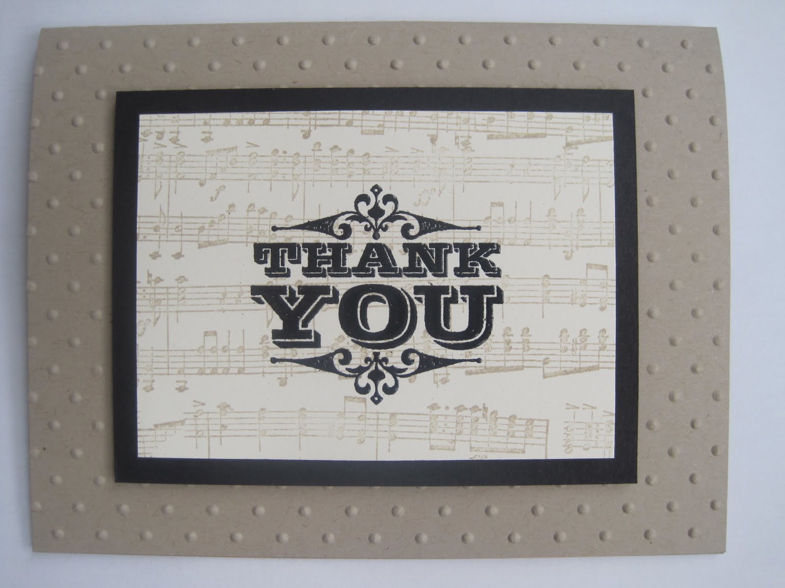 Stamp with Kasia: Music Thank-You Notes