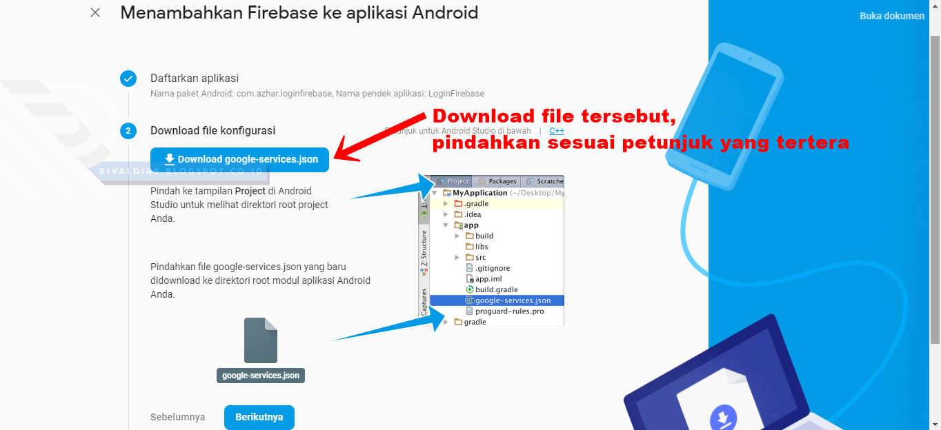 Tutorial Login, Register dan Forgot Password dengan Firebase - Android Studio - Rivaldi 48