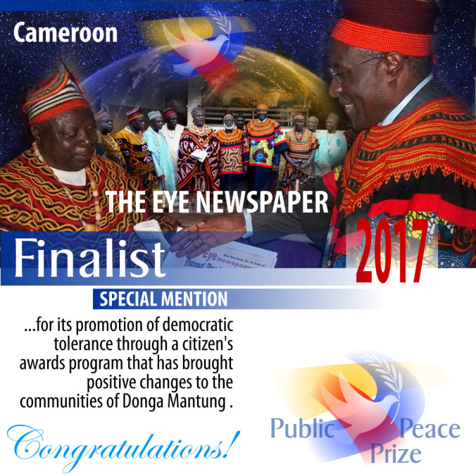 The Eye Newspaper: 2017 Public Peace Prize: How The Eye Newspaper Got ...