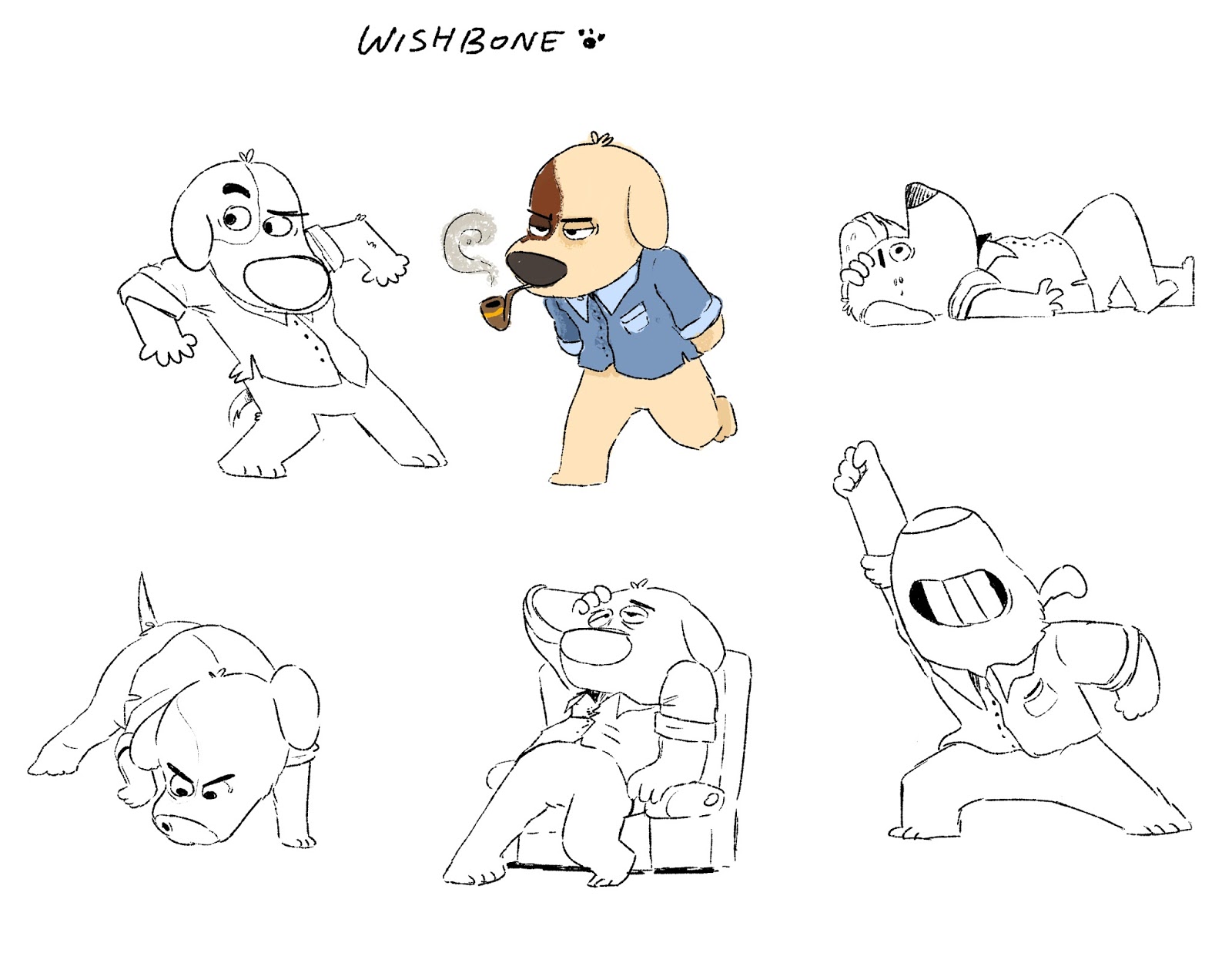 Ari Castleton Character Design: Wishbone Feature Designs