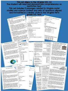 Live and Learn: Virginia SOL Reading Test Passages and Questions