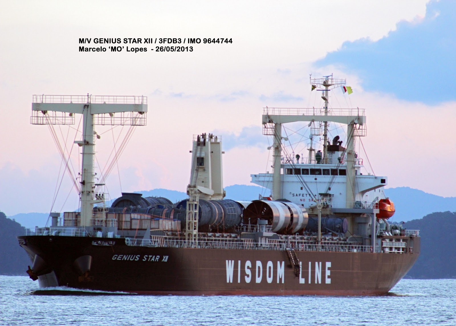 Santos Shiplovers: M/V Genius Star XII / 3FDB3 - Viagem inaugural em Santos