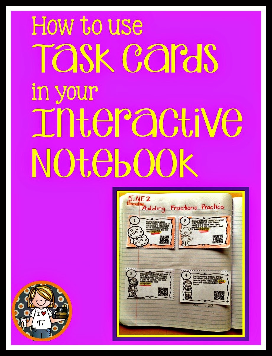 Using Task Cards in your Interactive Notebook - Coffee Cups and Lesson ...