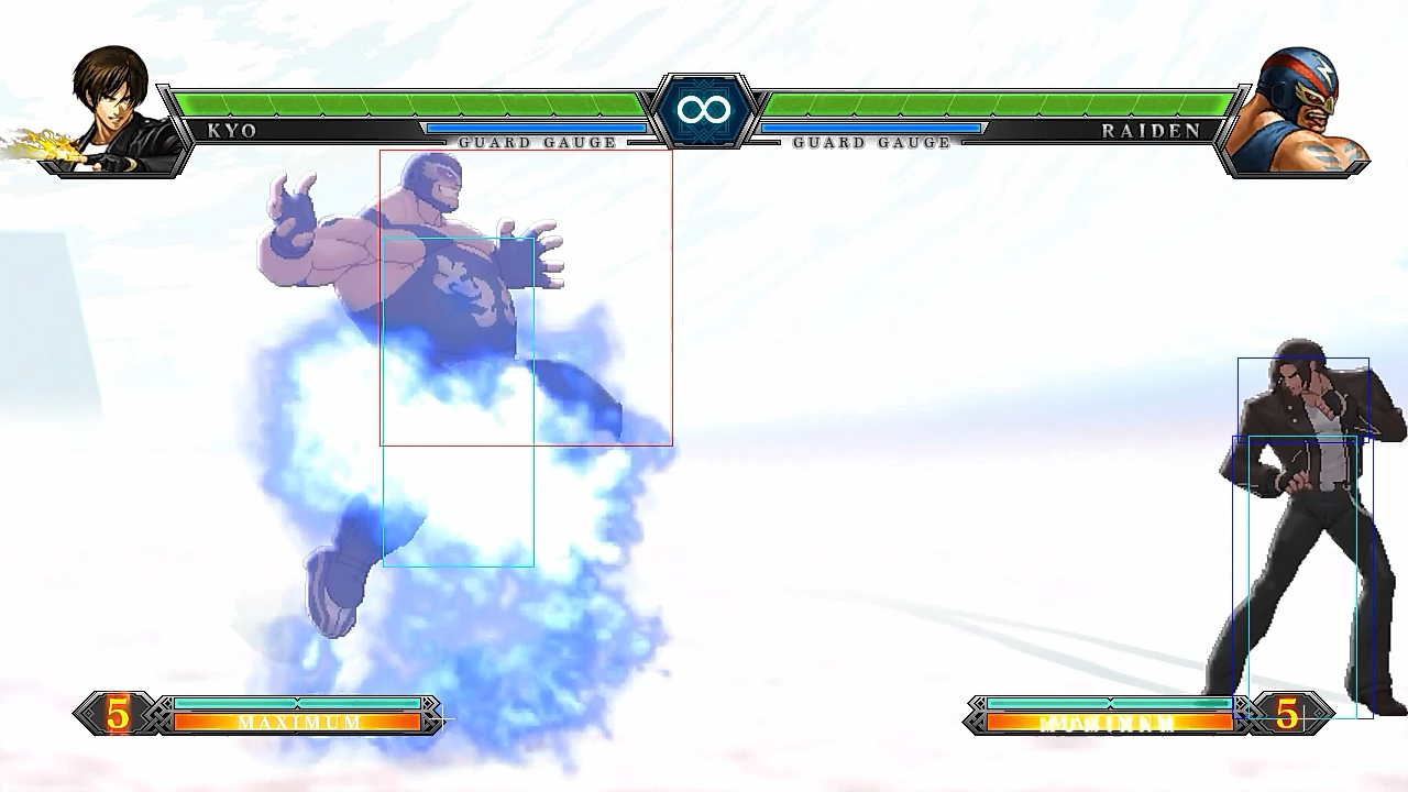 KOF XIII HITBOX: Raiden