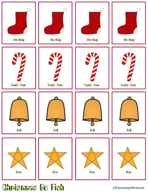 Life's Journey To Perfection: Christmas Craft: Christmas "Go Fish" Game ...