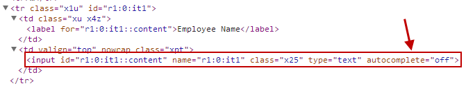 Local Cloud Disable Input Text Box Autofill