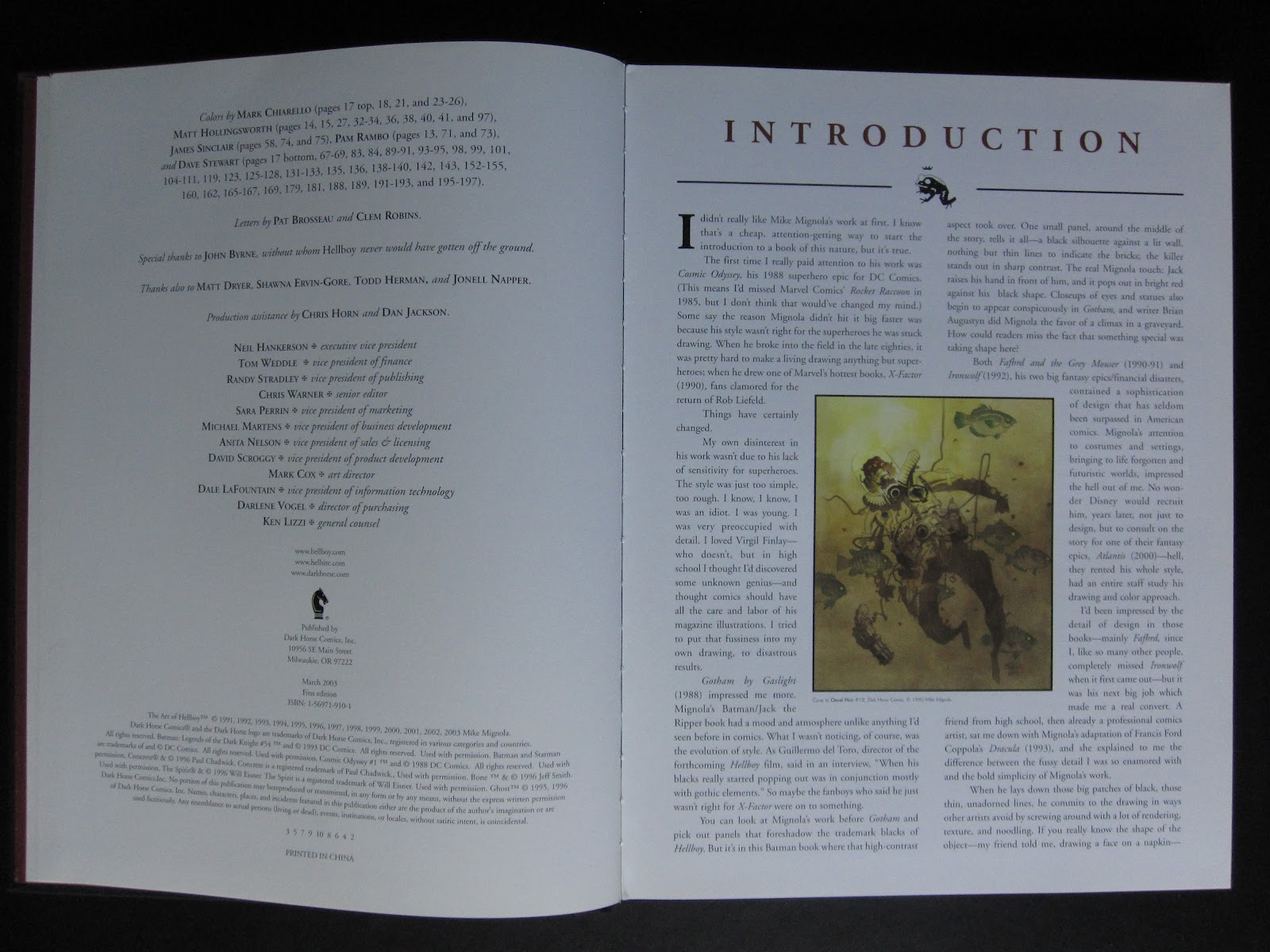 my absolute collection: Hellboy Library Edition The Art of Hellboy