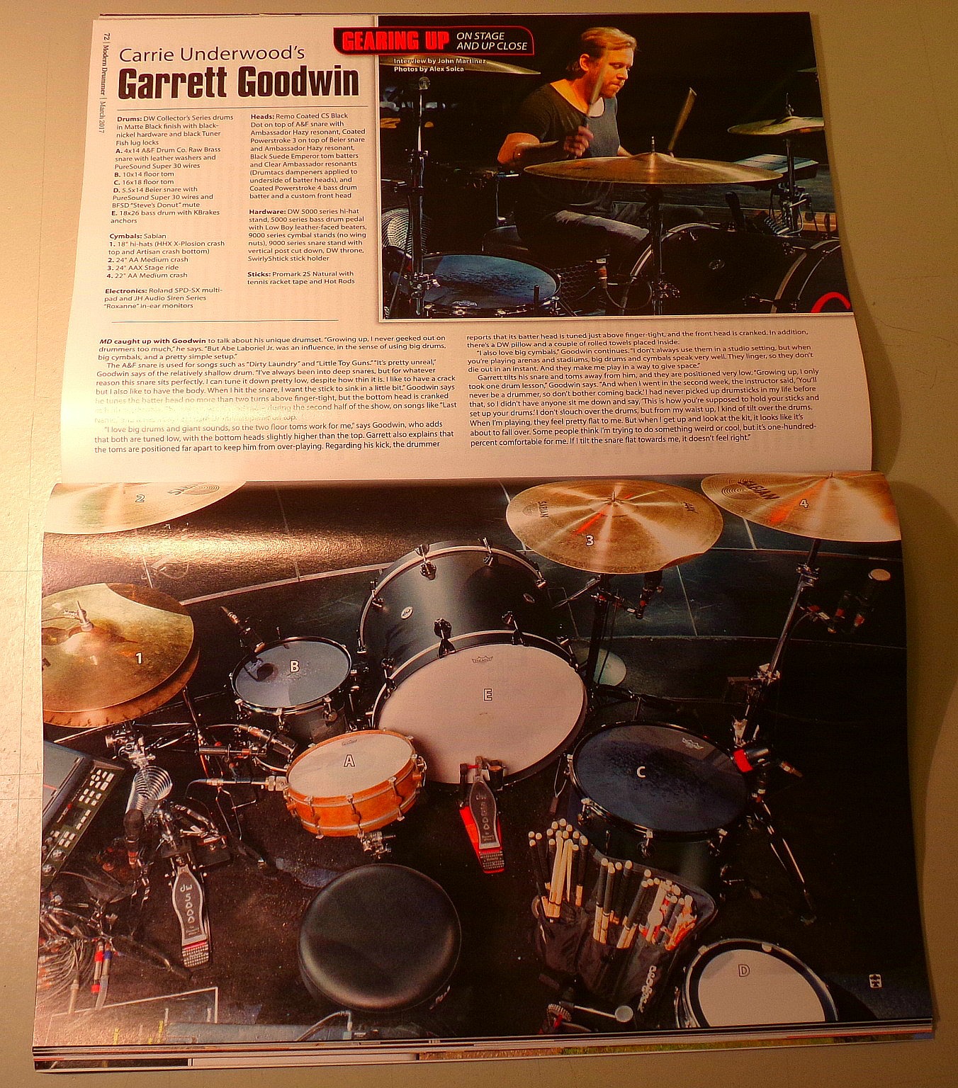 Latest News From Beier Drums: GARRETT GOODWIN-MODERN DRUMMER-MARCH ...