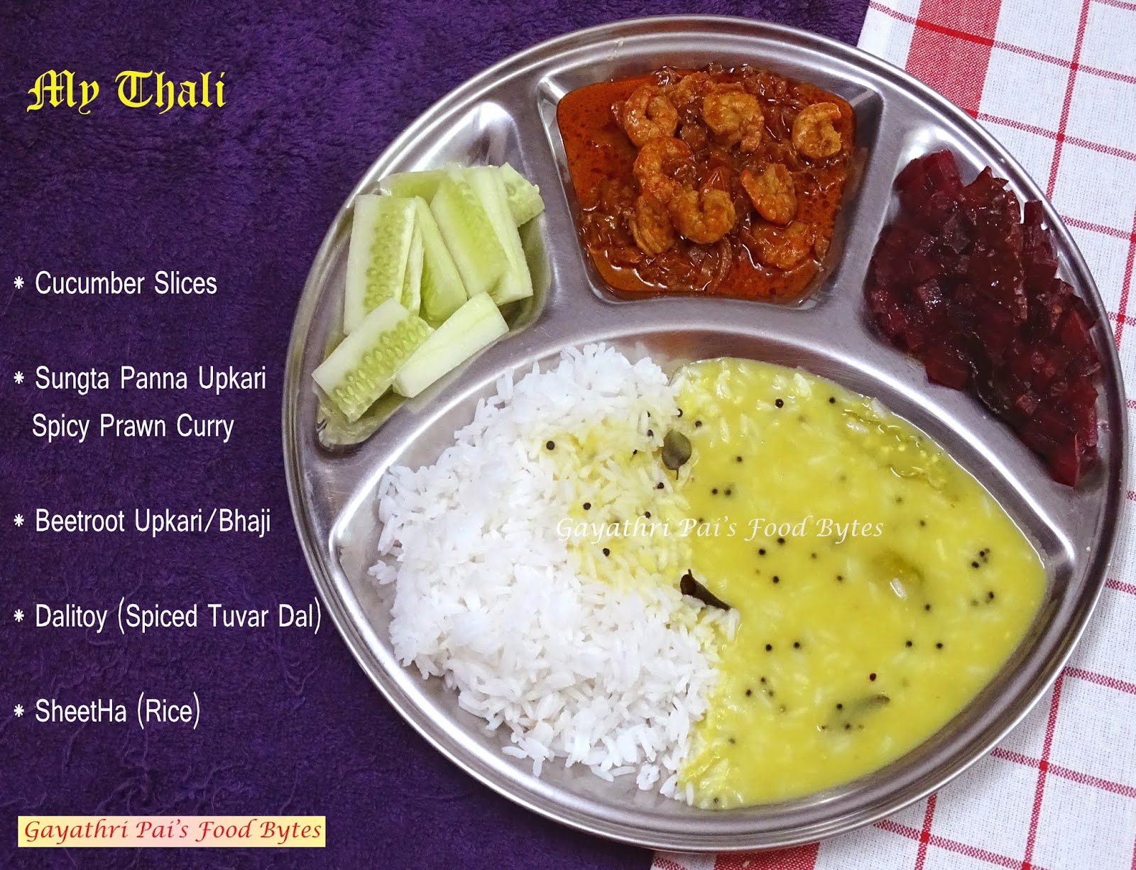 Gayathri Pai's Food Bytes: My Thali 62.