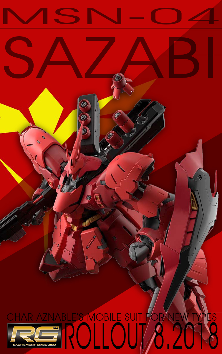 RG #29 1/144 MSN-04 Sazabi - Release Info, Box art and Official Images