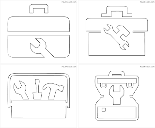 Four Coloring: Free printable Toolbox coloring pages for kids