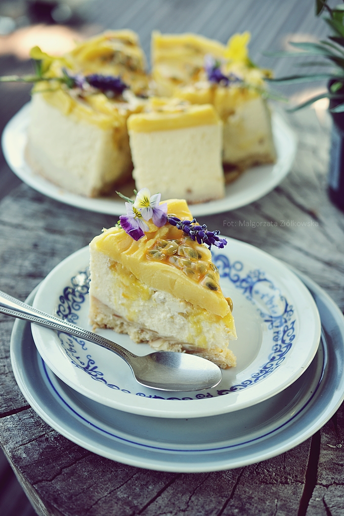 Sernik mango z marakują :-) | Smaki Alzacji