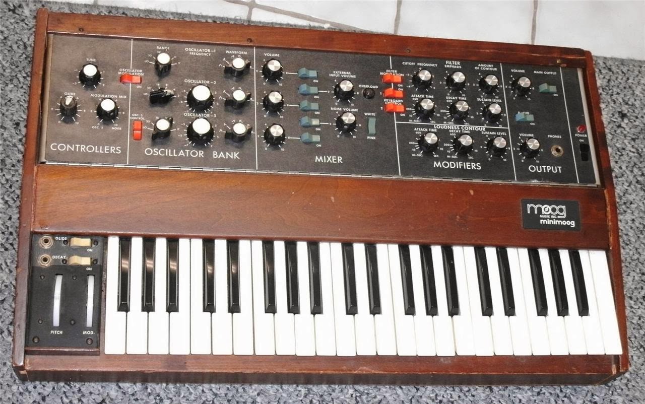 MATRIXSYNTH: Vintage 1973 MiniMoog Mini Moog Model D SN 4034