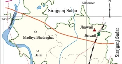 Sirajganj District: map Sirajganj upojela