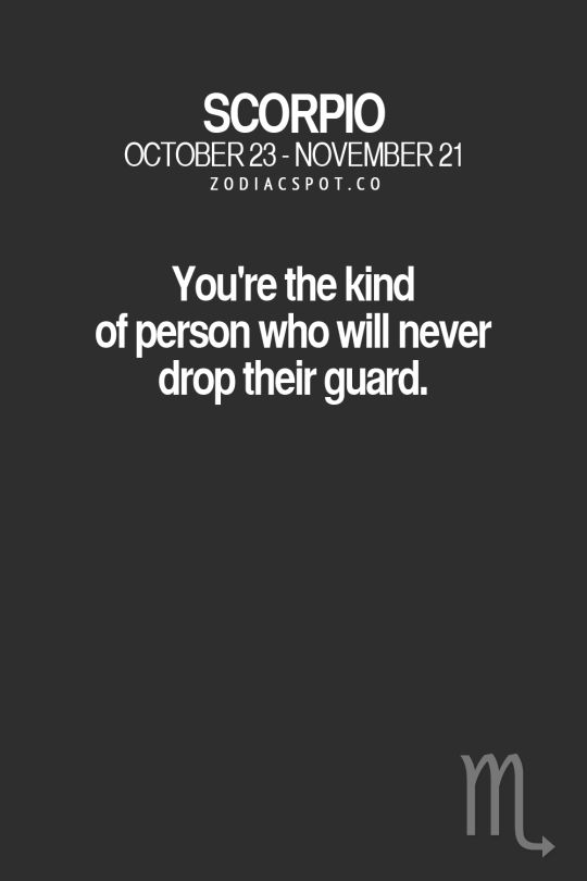Scorpio is the Kind of Person who will Never Drop their Guard | Scorpio ...