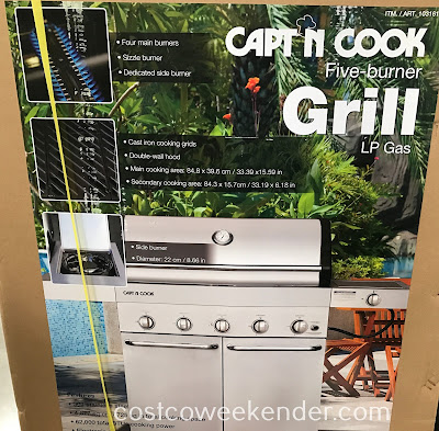 Capt'N Cook 5-Burner LP Gas Grill | Costco Weekender