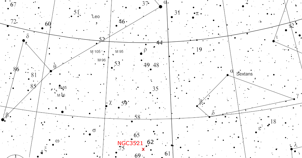 La orilla del Cosmos: NGC3521 - Galaxia en Leo