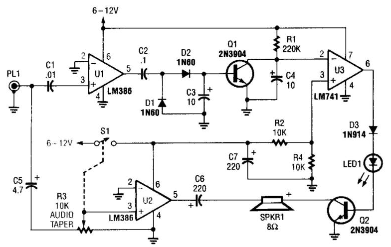 Build a Scanner Voice Squelch Circuit Diagram | Electronic Circuit ...