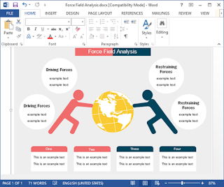 Force Field Analysis Templates for PDF, Word and PowerPoint