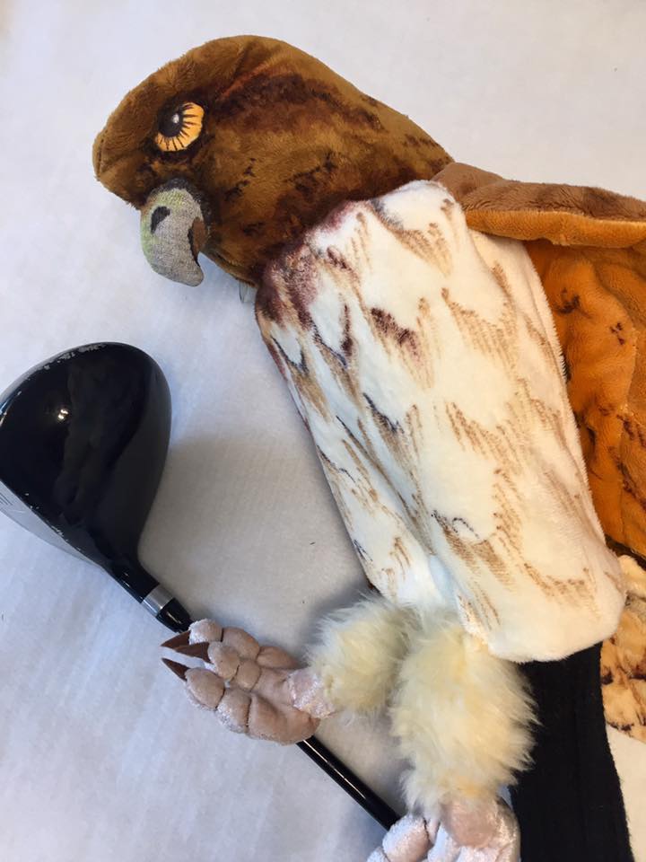 Custom Golf headcovers and puppets : Red Tailed HAWK - custom golf ...