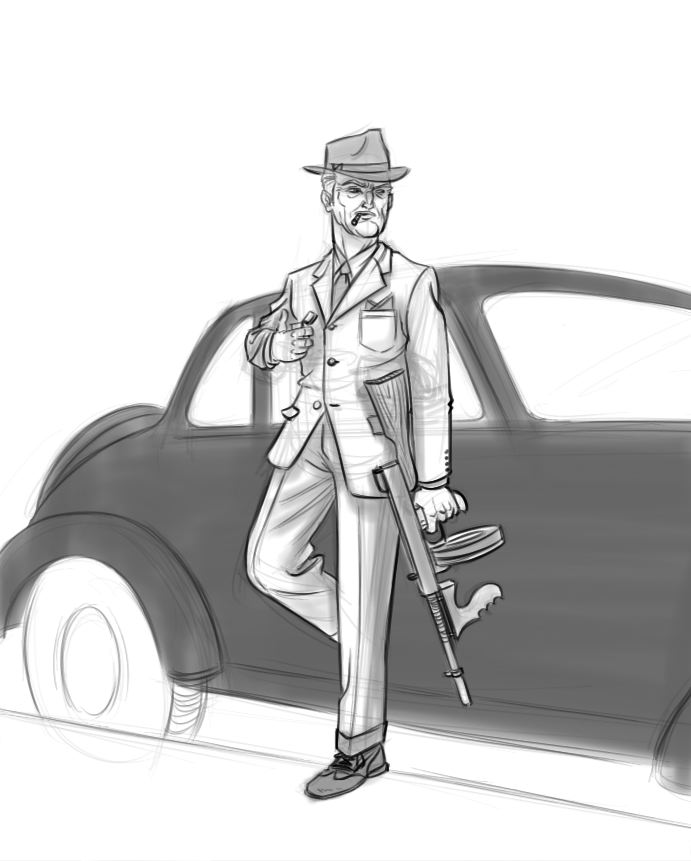 Westoons: Noir sketch