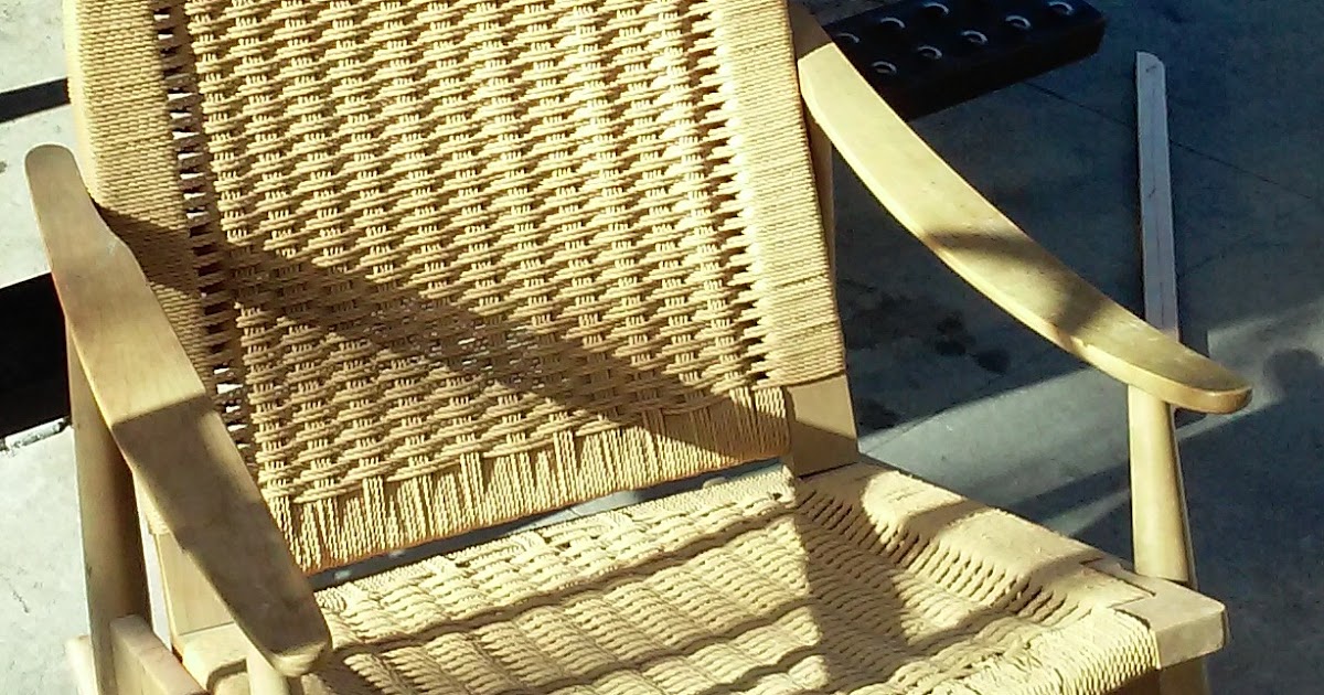 UHURU FURNITURE & COLLECTIBLES: SOLD Mid-Century Modern Woven Rope ...