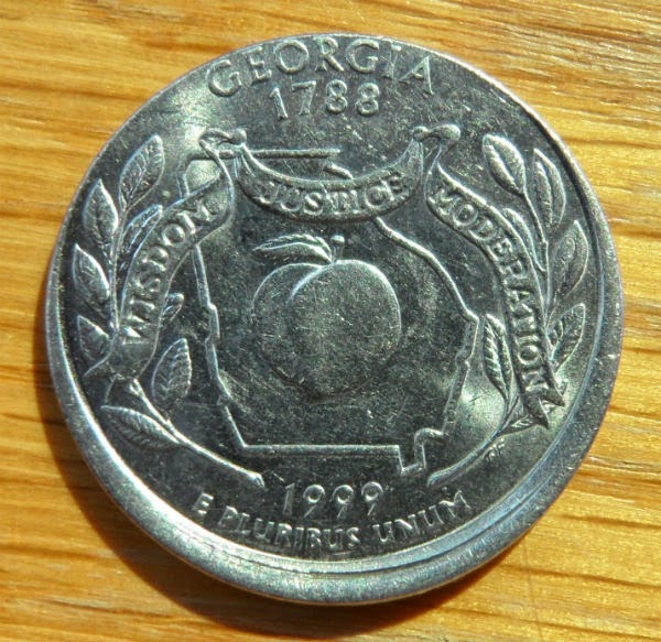 Numismatic Errors: Auction: 1999-P US Georgia State Quarter - Off ...