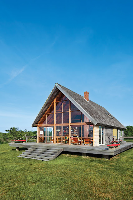 Beautiful Prefab A-Frame House by Jens Risom, Rhode Island: Prefab ...