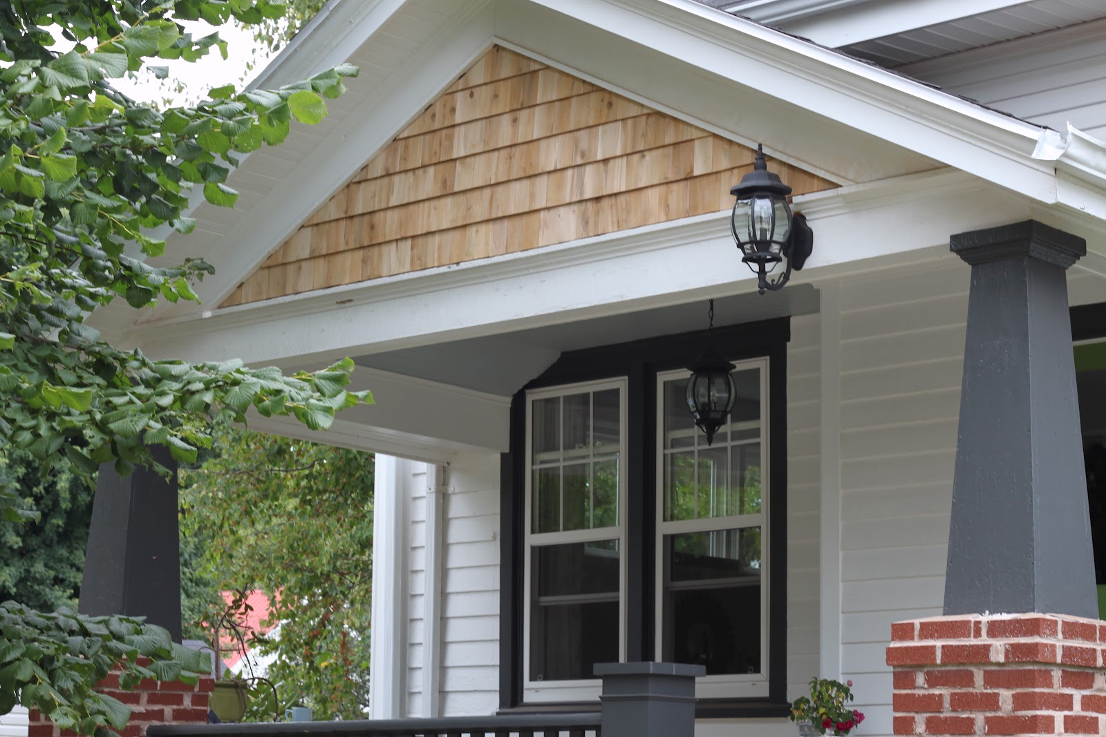 modern jane: Porch Gable Update.