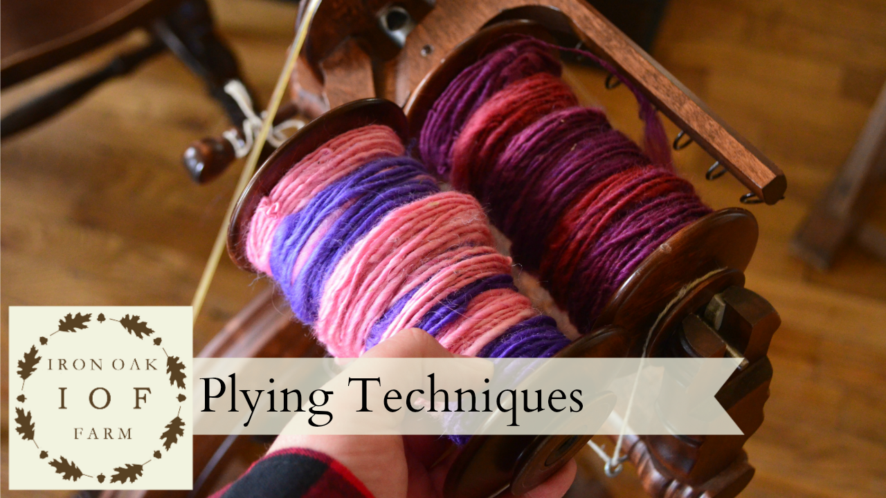 Iron Oak Farm: Learn to Spin Plying Techniques Video