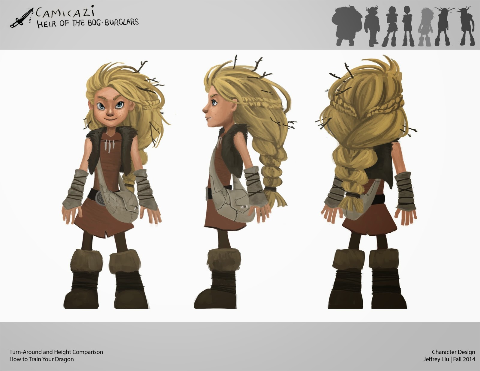 Art of Jeff Liu: 117B - Character Design Project (How to Train Your Dragon)