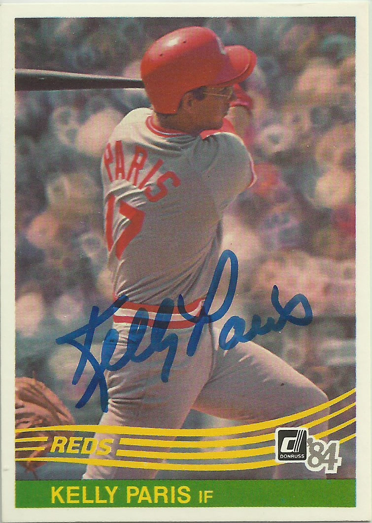 Cincinnati Reds Baseball Card Collector: TTM: Kelly Paris