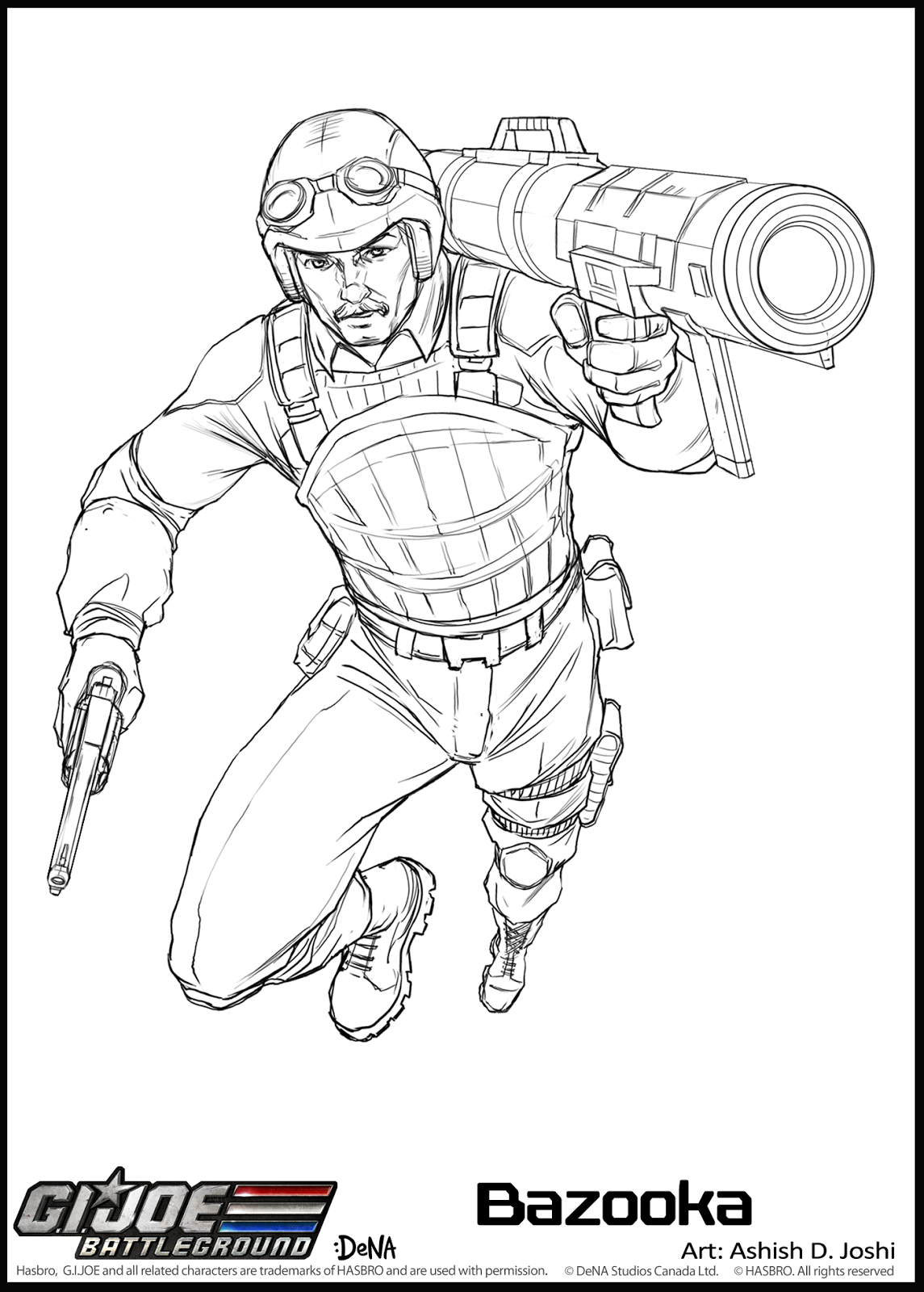 ATOMIC HERMIT: G.I.JOE Battleground line Art