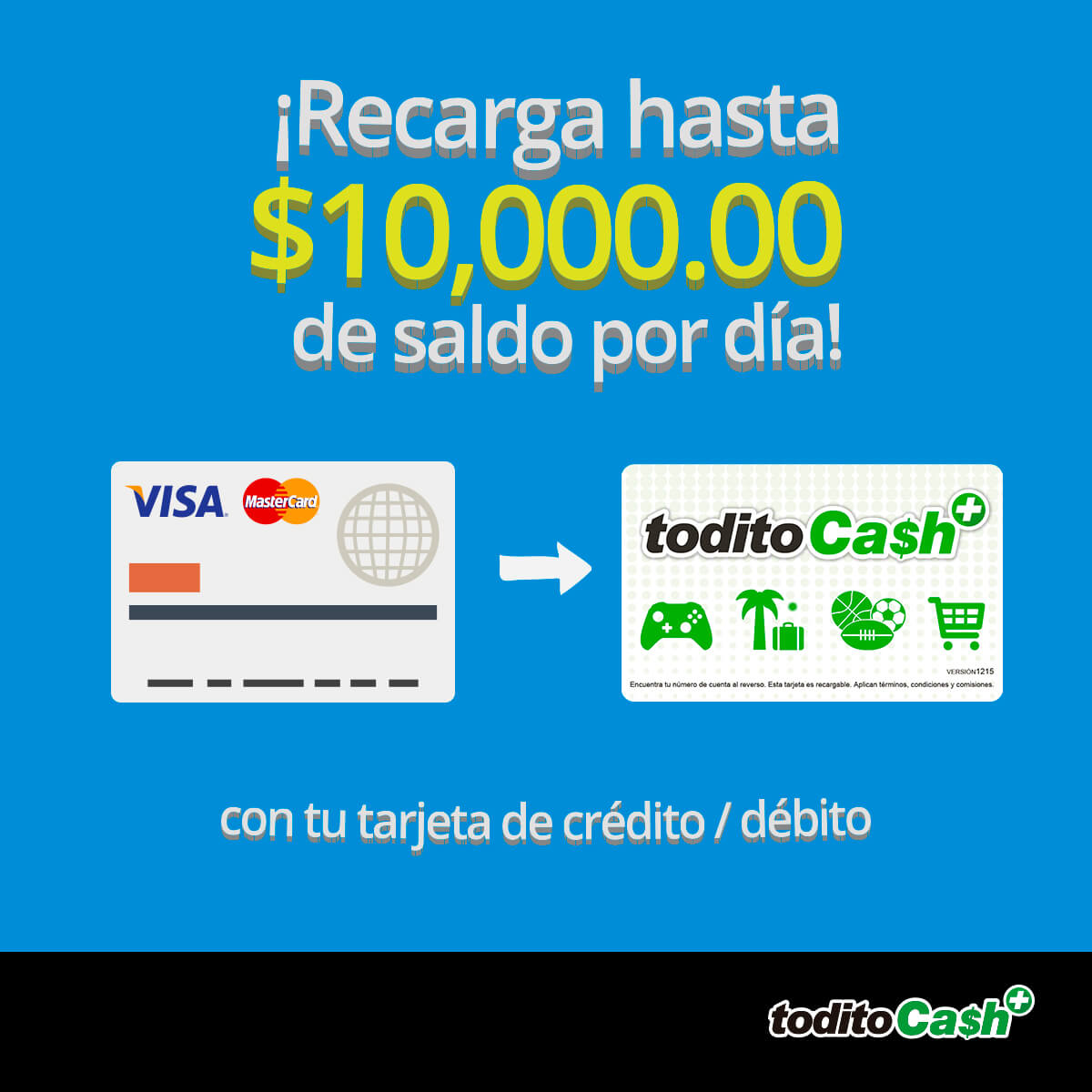Ya puedes recargar más con Todito Cash