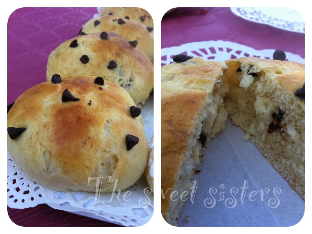 THE SWEET SISTERS: BRIOX CON PEPITAS DE CHOCOLATE Y RELLENOS VARIOS