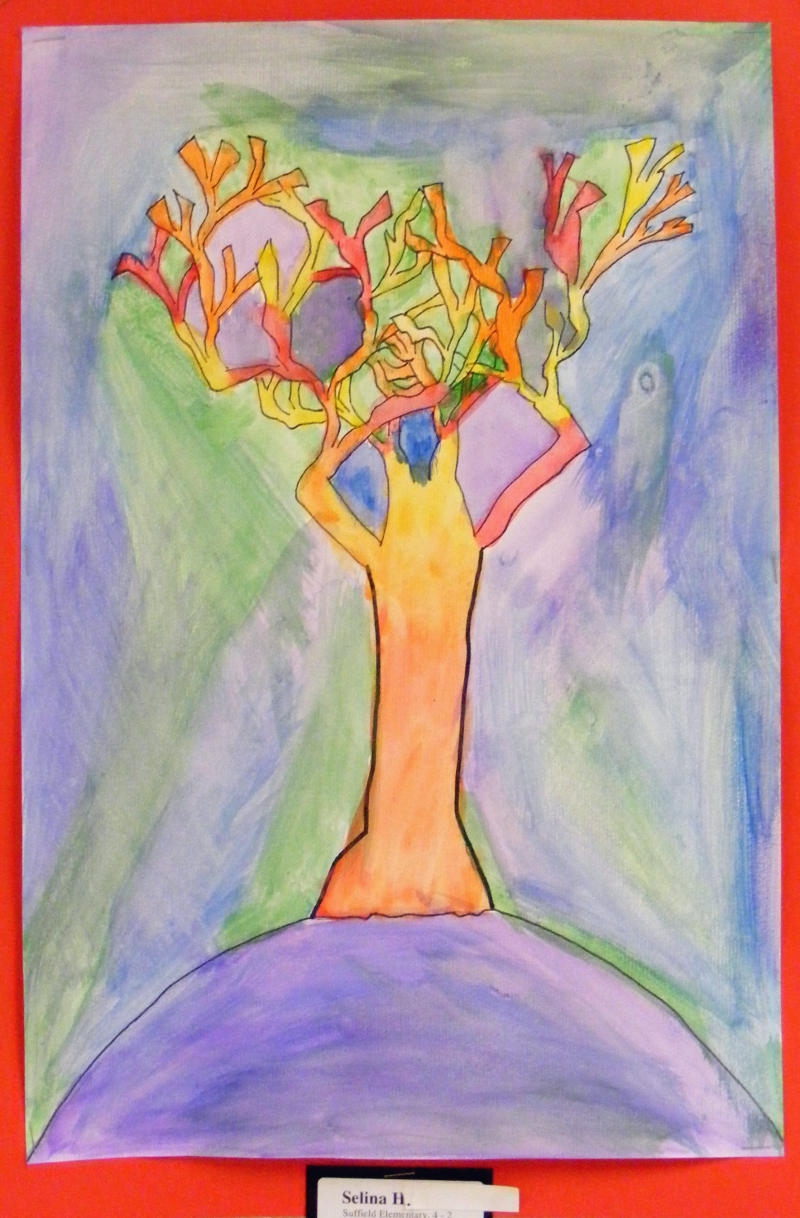Suffield Elementary Art Blog!: 4th Grade Watercolor Trees