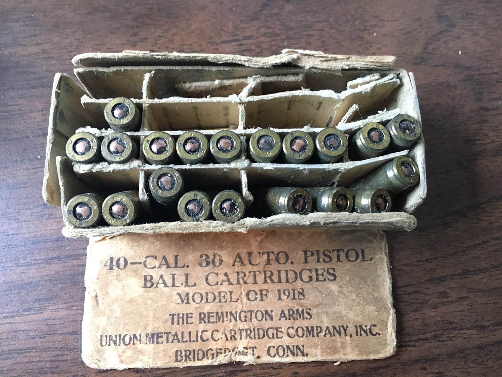 Vintage Outdoors: 20 rds .30 Pedersen Device Ammo Model of 1918 RARE