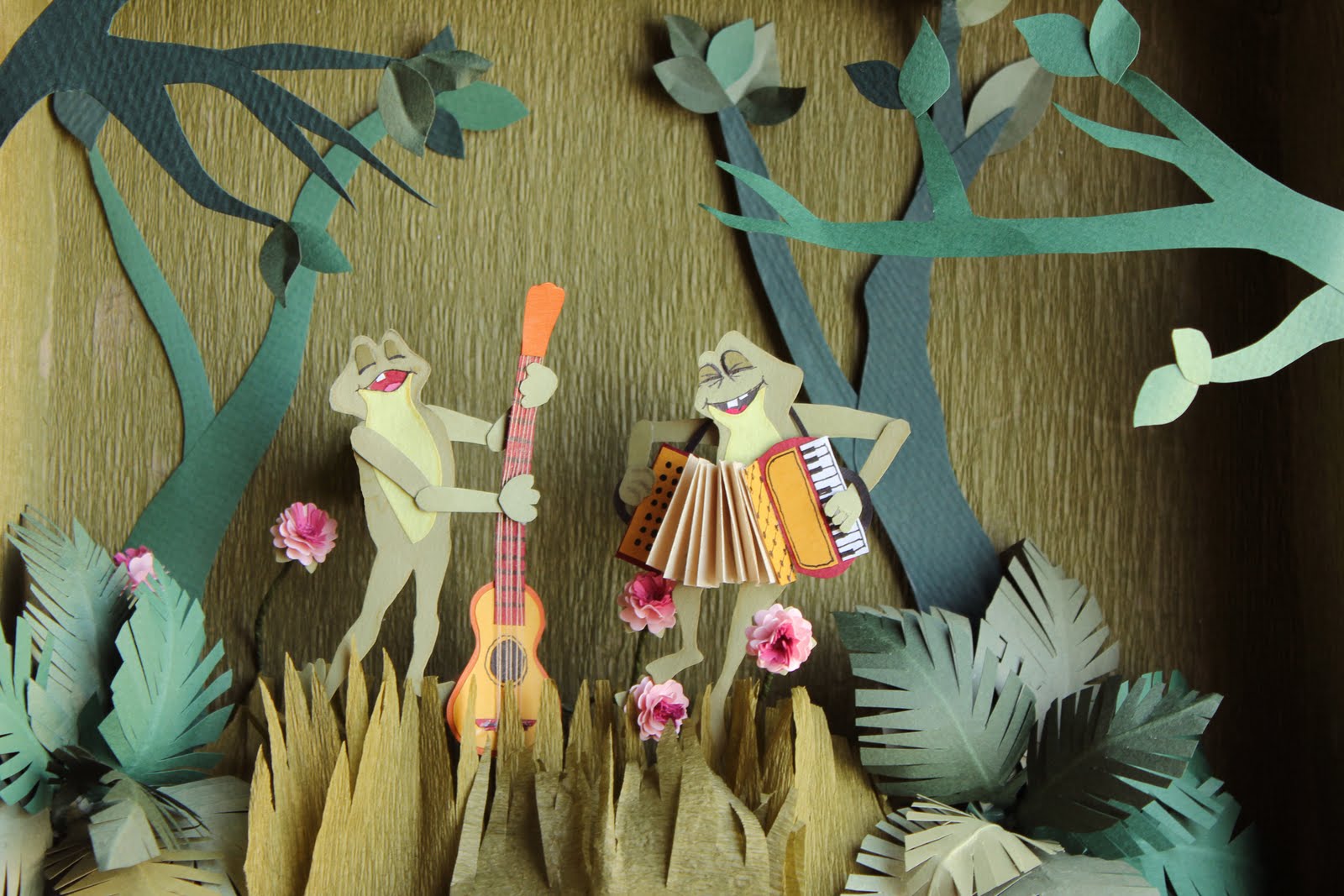 Hues & Views: Paper cutout illustrations