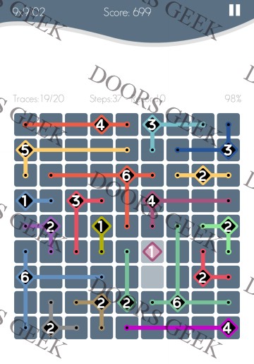 Logic Traces 9x9 Level 2 ~ Doors Geek