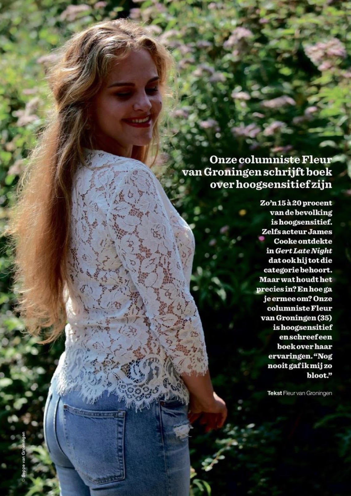 Fleur van Groningen : HET LUKT NIET OM EELT OP MIJN ZIEL TE KWEKEN ...