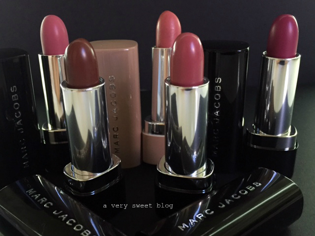 Marc Jacobs Beauty Marc Lip Creme Lipsticks in Infamous, Mahogany, Boy ...