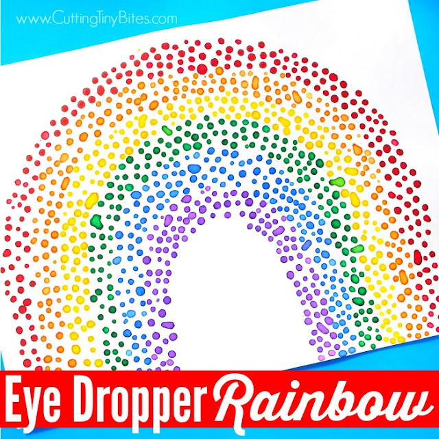 Eye Dropper Rainbow Craft | What Can We Do With Paper And Glue