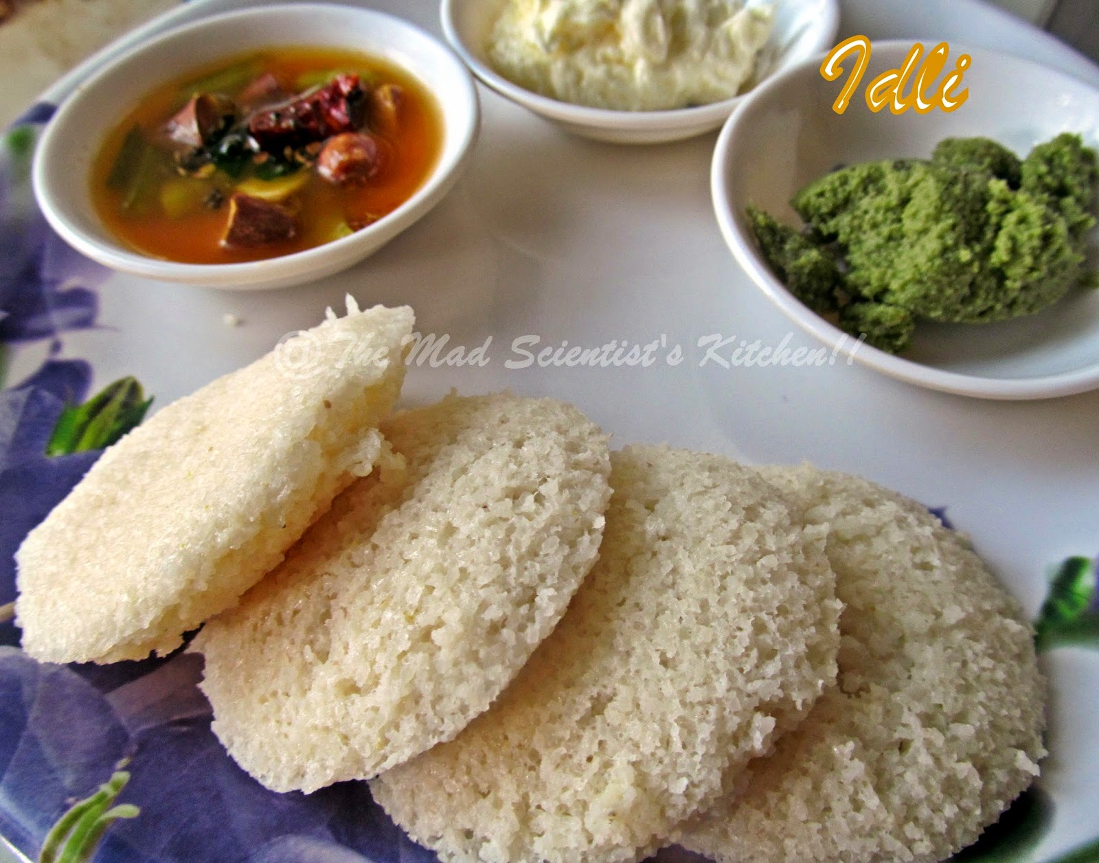 Idli(Steamed Rice Cakes)