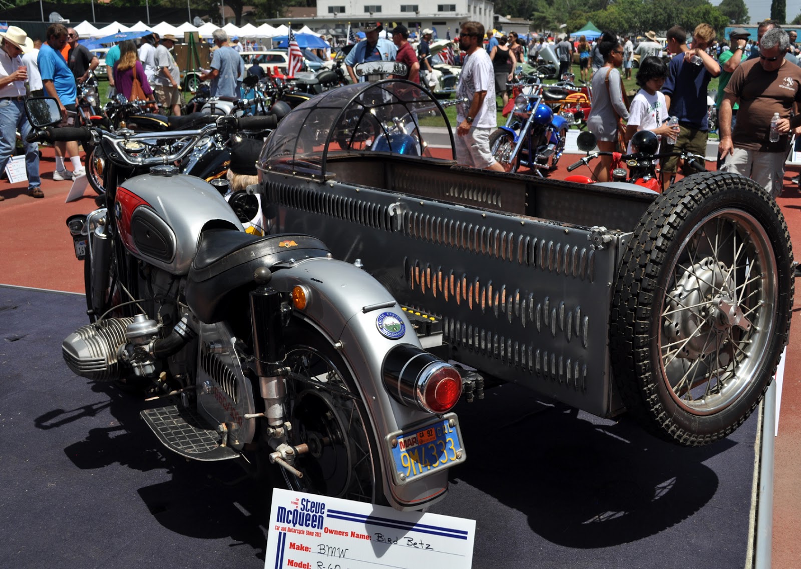 Just A Car Guy: Von Dutch's BMW cycle and side car, the "Toaster" R60/1000