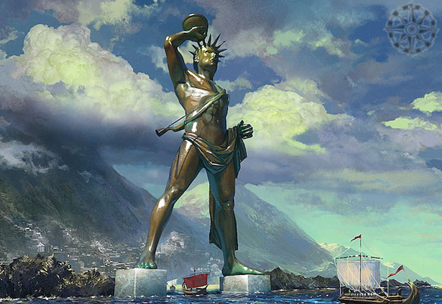 El Coloso de Rodas, fundido para obtener el preciado bronce ...