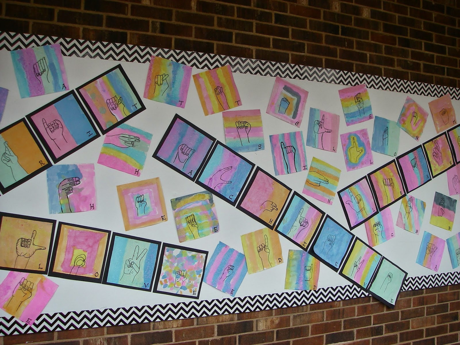 Creation Station: Contour Drawing- Sign Language Alphabet