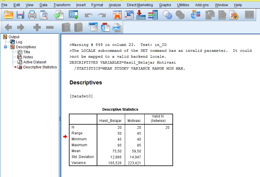 Deskripsi Data Menggunakan SPSS plus Interprestasinya | Catatan Penting ...