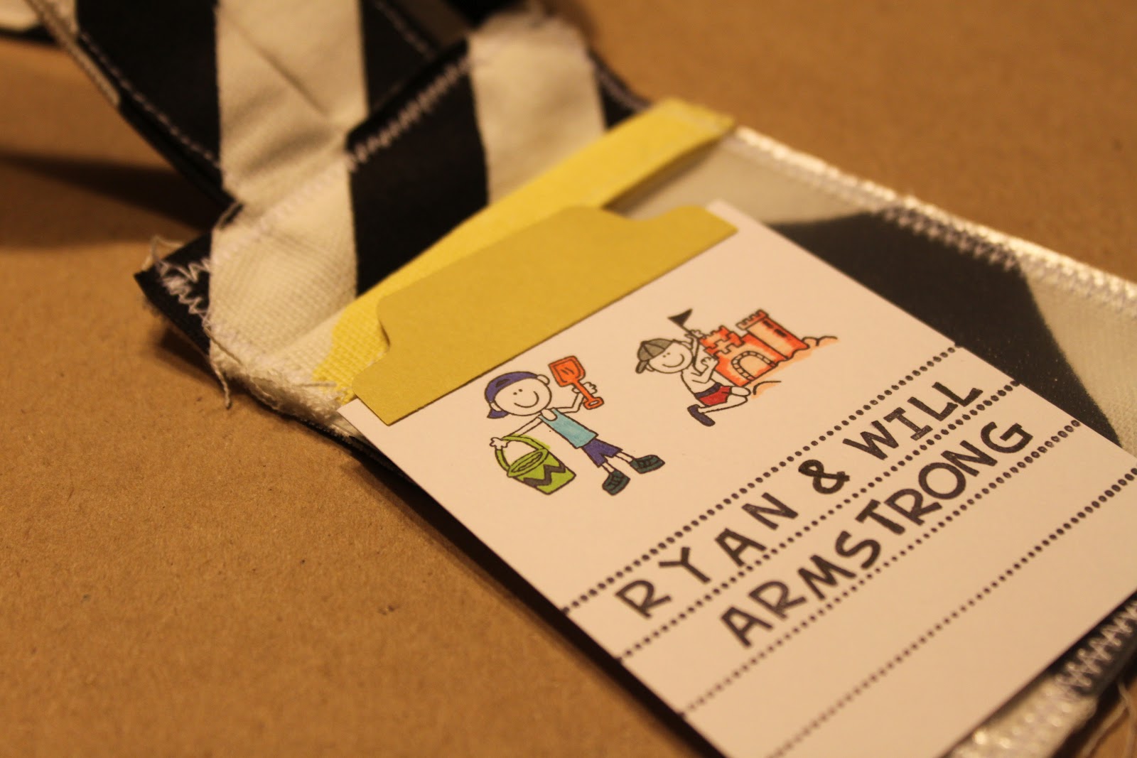 Stamp Camp: DIY Canvas Book Bag & Tag