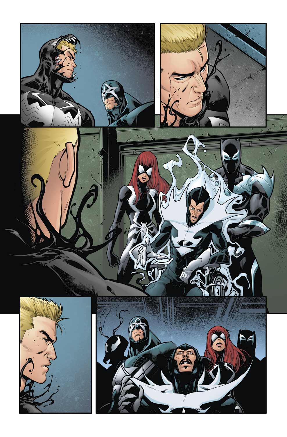 The Venom Site: venomverse 1 unlettered preview
