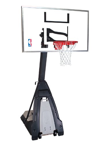 Spalding The Beast Portable Basketball Hoop - 60 Glass Backboard